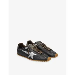 GOLDEN GOOSE Marathon Speed 55381 Leather Trainers - Dark Brown