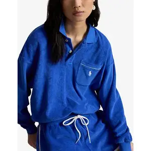 Polo Ralph Lauren Terry Logo-embroidered Cotton-jersey Polo