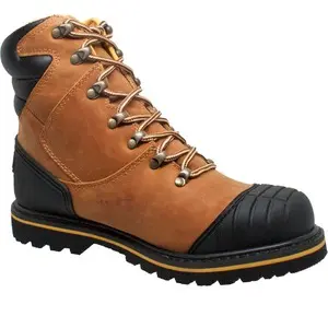 ADTEC 7" Steel Toe Work Boots - Tumble Brown