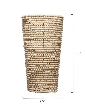 JAMIE YOUNG CO. Seawall 1-light Beaded Cone Wall Sconce
