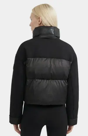 Rudsak Mixed Media Down Jacket - Black