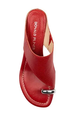 DONALD PLINER Toe Ring Wedge Sandal - Tomato
