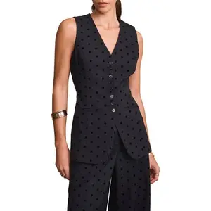 Mint Velvet Polka Dot Longline Waistcoat