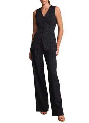 Mint Velvet Polka Dot Longline Waistcoat