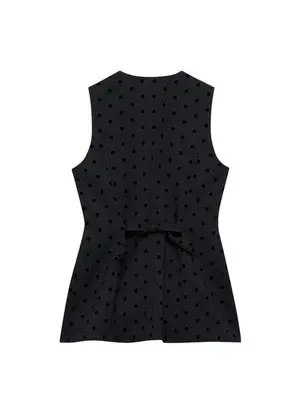 Mint Velvet Polka Dot Longline Waistcoat
