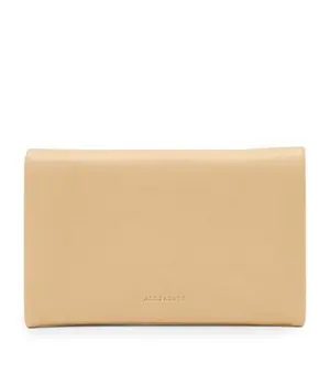 ALLSAINTS Leather Harluna Wallet - Yellow