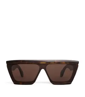 Alaïa Mask Sunglasses - Brown