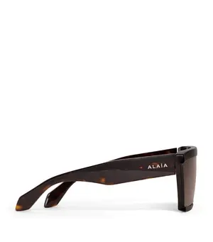 Alaïa Mask Sunglasses - Brown