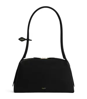 Alaia Silver Tone Shoulder Bags