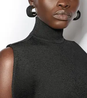 Alaïa Corded Hoop Earrings - Red