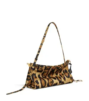 Alaïa Medium Twill Le Click East West Shoulder Bag - Black