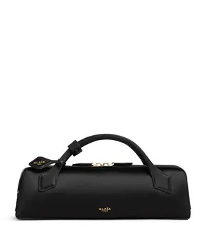 Alaïa Le Teckel Satin Bag - Yellow