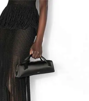 Alaïa Le Teckel Satin Bag - Yellow