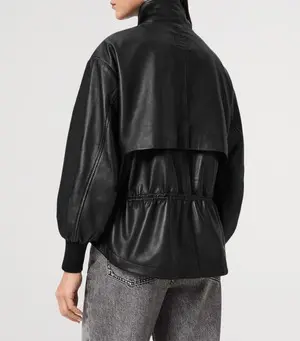 ALLSAINTS Leather Flor Jacket