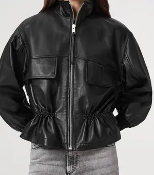 ALLSAINTS Leather Flor Jacket