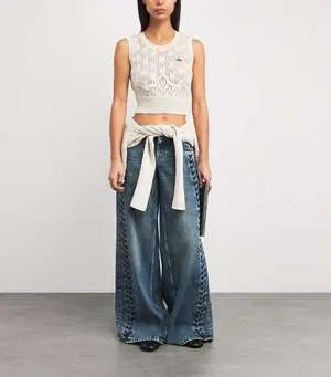 VIVIENNE WESTWOOD Organic Cotton Crochet Ella Top