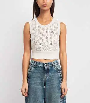 VIVIENNE WESTWOOD Organic Cotton Crochet Ella Top