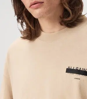 ALLSAINTS Organic Cotton Redact T-shirt - Brown