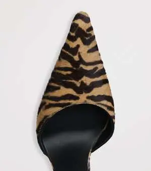 Alaïa Haircalf Animal Print D'orsay Pumps