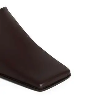Alaïa Leather-suede Square-toe Loafers - Brown