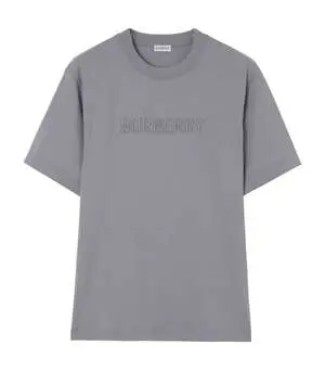 Burberry Cotton Logo T-shirt - Grey