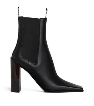Alaïa Leather Heeled Chelsea Boots