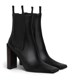 Alaïa Leather Heeled Chelsea Boots