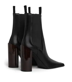 Alaïa Leather Heeled Chelsea Boots