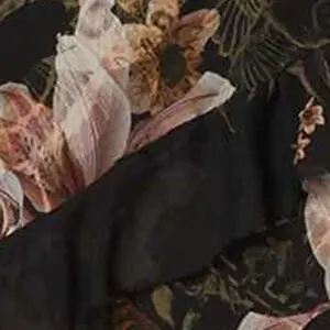 ALLSAINTS Floral Ruth Midi Dress - Black