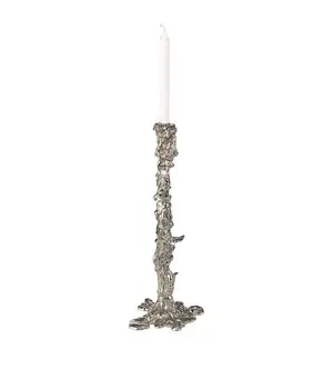 POLSPOTTEN Xxl Drip Candle Holder - Silver