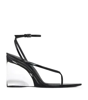 Alaïa Tongs Wedge Heel Sandals