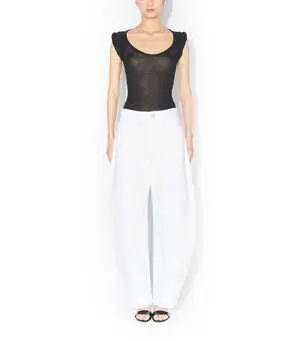 Alaïa Ribbed Bodysuit - Clear