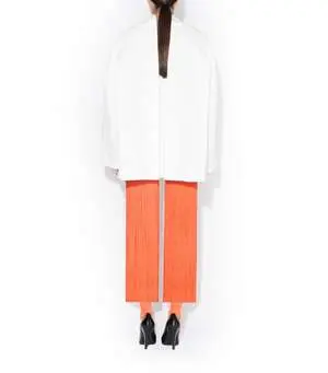 Alaïa Cotton Poplin Reverse Jacket - White