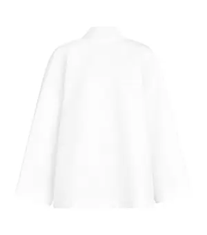 Alaïa Cotton Poplin Reverse Jacket - White