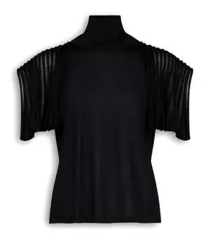 Alaïa Leaf-effect Godet Top