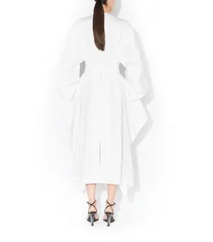 Alaïa Cotton Poplin Midi Dress