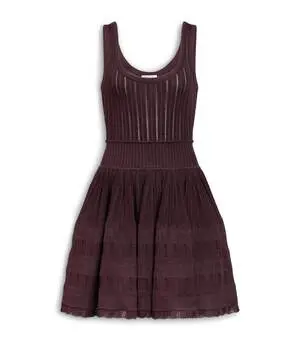Alaïa Crinoline Mini Dress - Red
