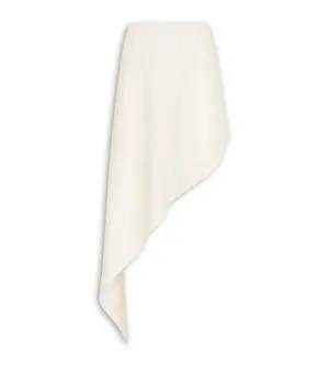 Alaïa Asymmetric Pointed Skirt Red