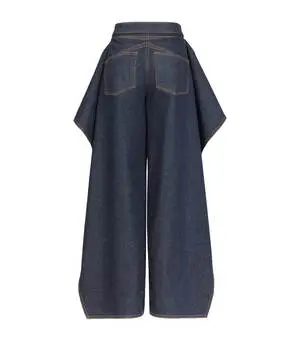 Alaïa Flap Open-leg Jeans