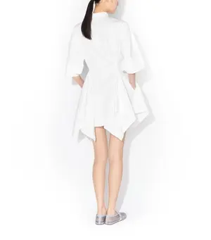 Alaïa Paneled Mini Shirt Dress