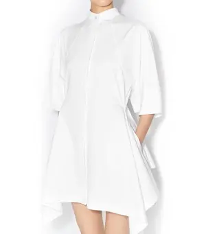 Alaïa Paneled Mini Shirt Dress