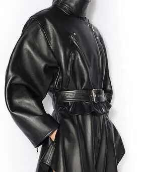 Alaïa Leather Cropped Biker Jacket