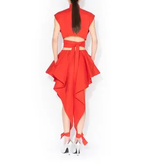 Alaïa Belted Crop Top