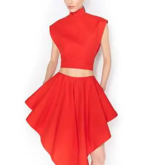 Alaïa Belted Crop Top
