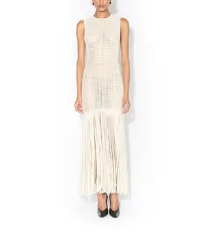 Alaïa Fringed Midi Dress