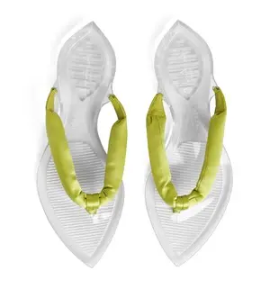 Alaïa Invisible Thong Flip Flops - Yellow