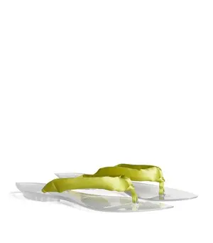 Alaïa Invisible Thong Flip Flops - Yellow