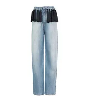 Alaia Frill Jeans For Women