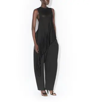 Alaïa Stretch-wool Balloon Trousers - Black