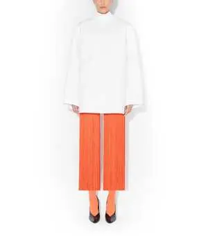 Alaïa Cotton Poplin Reverse Jacket - White